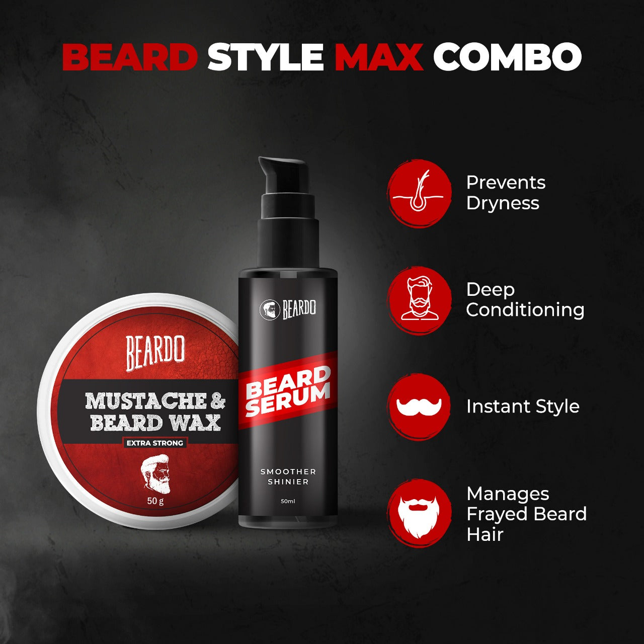 Beardo Beard Style Max Combo – Beardo India