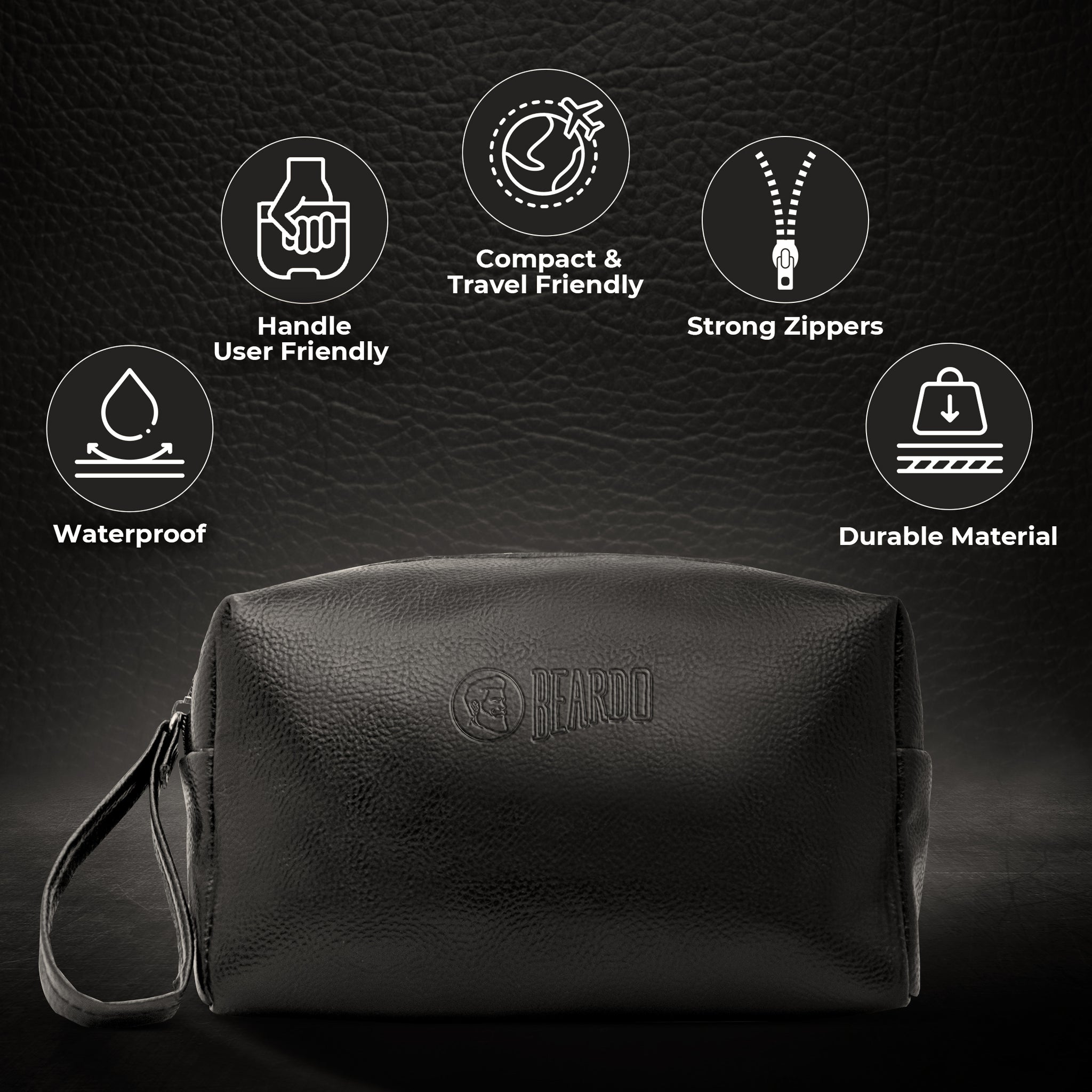 Beardo Traveller Pouch | Travel Grooming Pouch for Men – Beardo India
