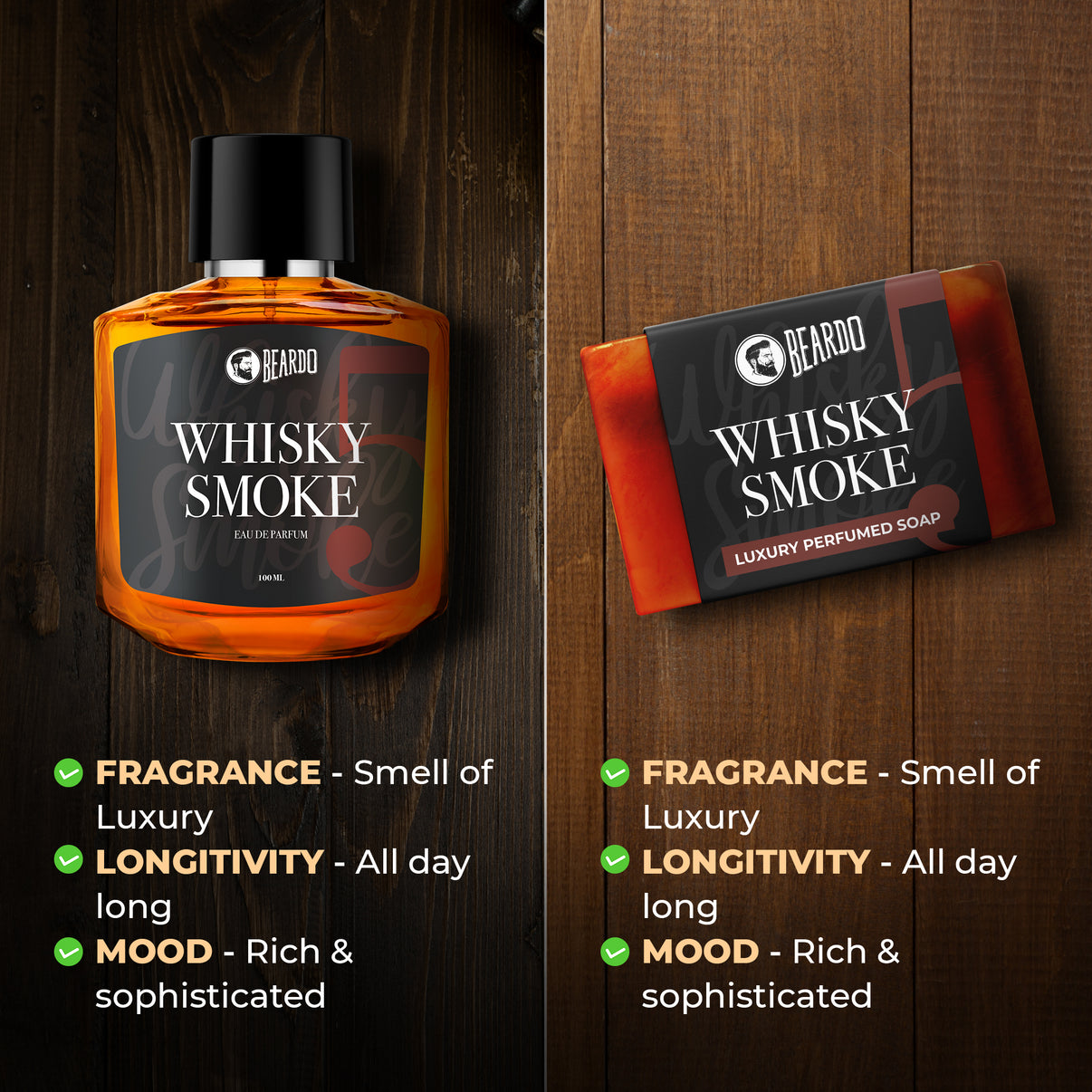 Beardo Whisky Smoke Soap | Luxury Perfumed Bath Soap for Men – Beardo India