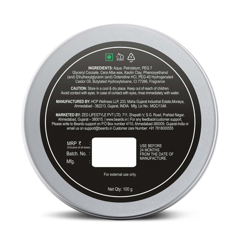 Hair Clay Wax with Strong Hold & Matte Finish | Beardo – Beardo India
