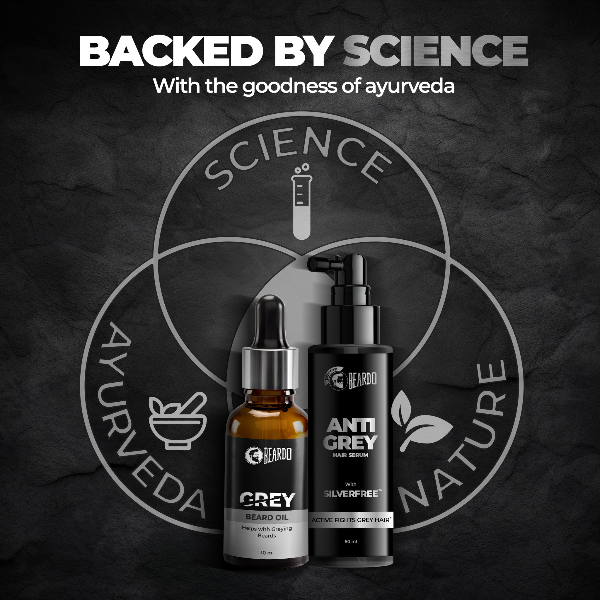 Buy Beardo Grey Fix Kit | for Grey Hair – Beardo India