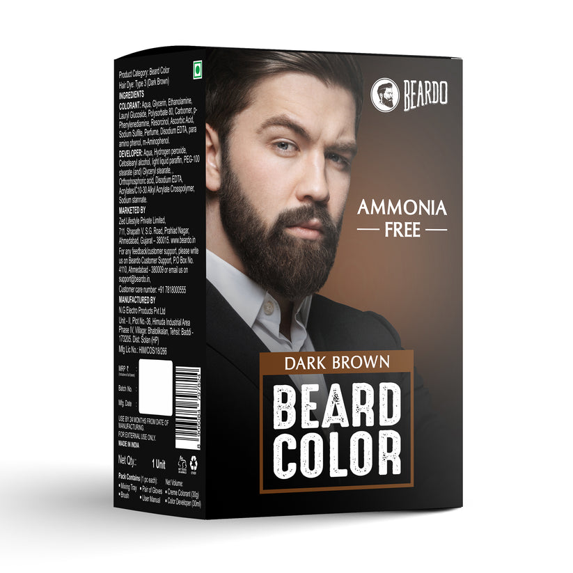 Buy Beardo Dark Brown Beard Color | Beardo Beard Color – Beardo India