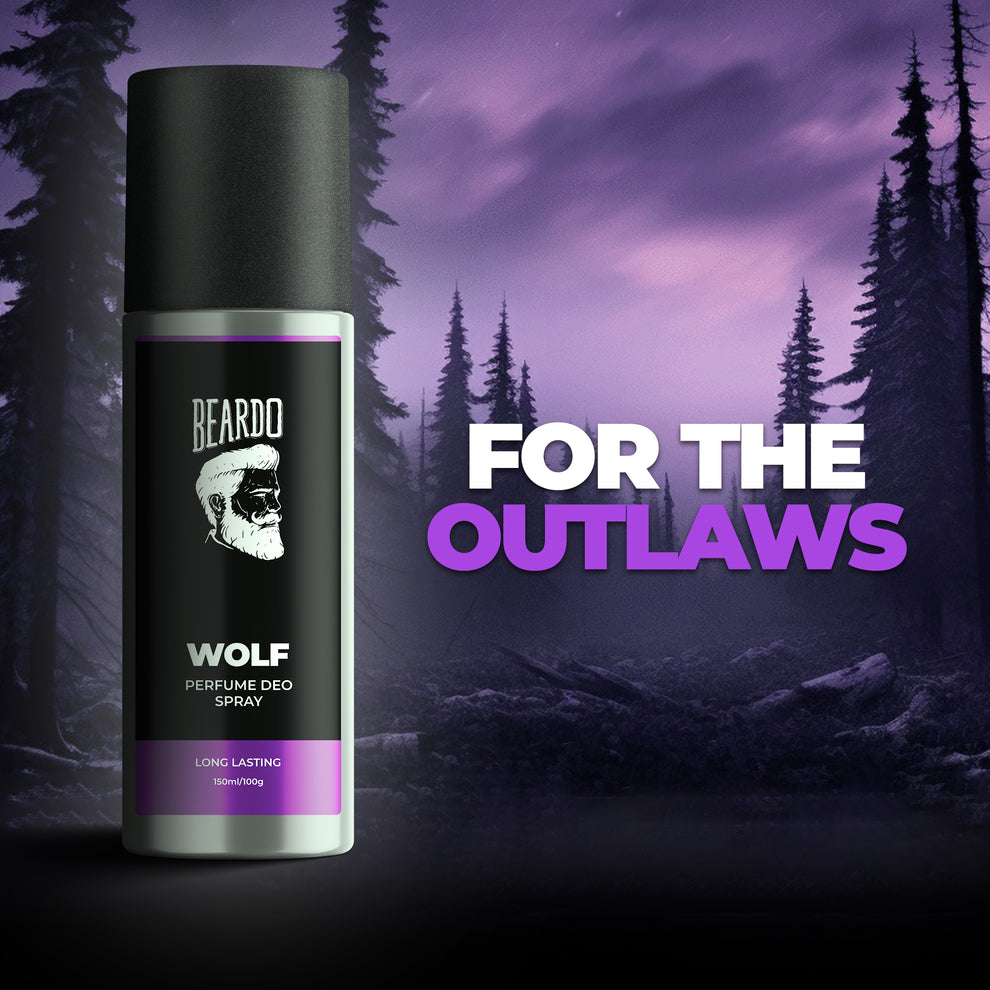 Beardo Wolf Perfume Deo Spray 150ml | Wild Long-Lasting Scent for Men ...