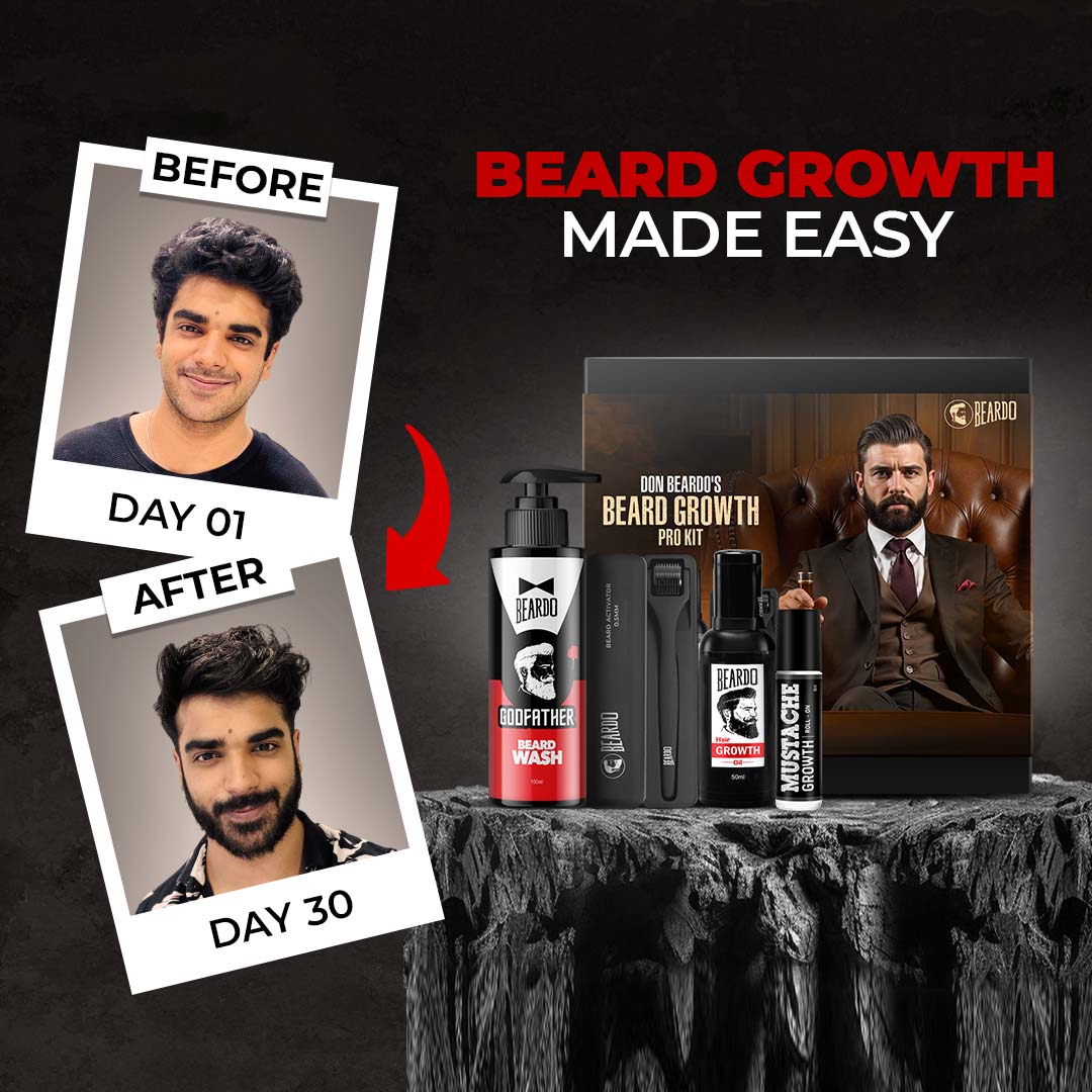Don Beardo's Beard Growth Pro Kit – Beardo India