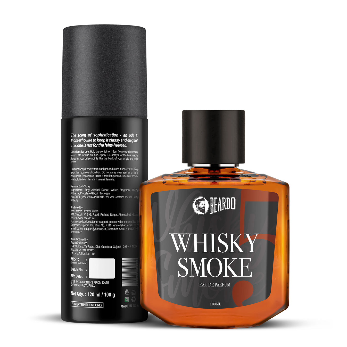 Beardo Whisky Smoke Perfume Combo | Signature Smoky Fragrance Set ...